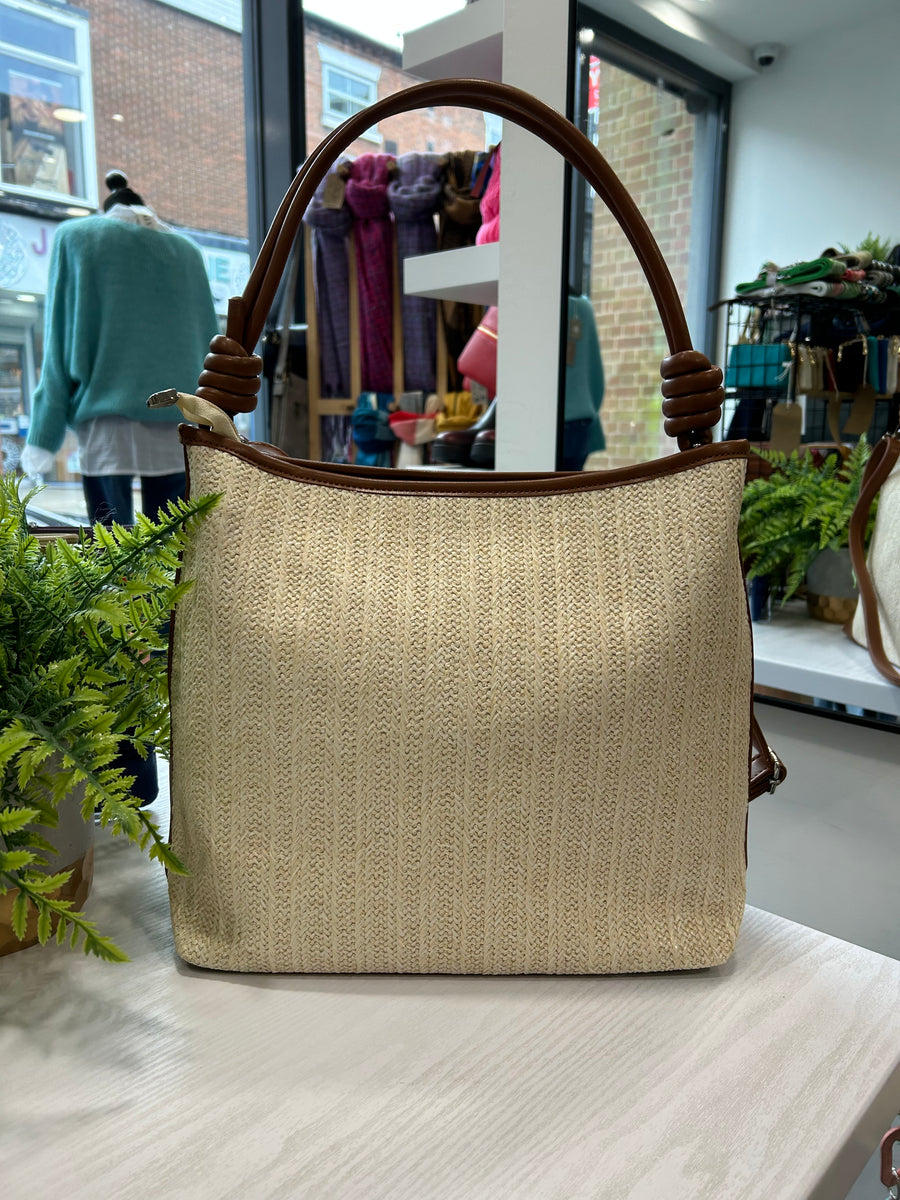 Rattan Shoulder Bag - Stone – Ralph & Rupert