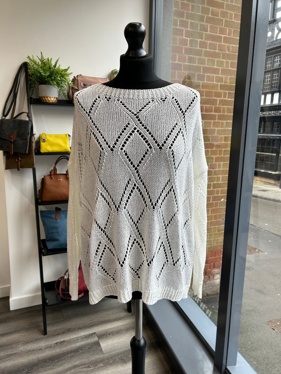 Open Weave Knit Top - White – Ralph & Rupert